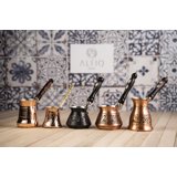 400 ml 100% Solid Dark Copper Turkish Coffee Pot – Handmade Copper ...