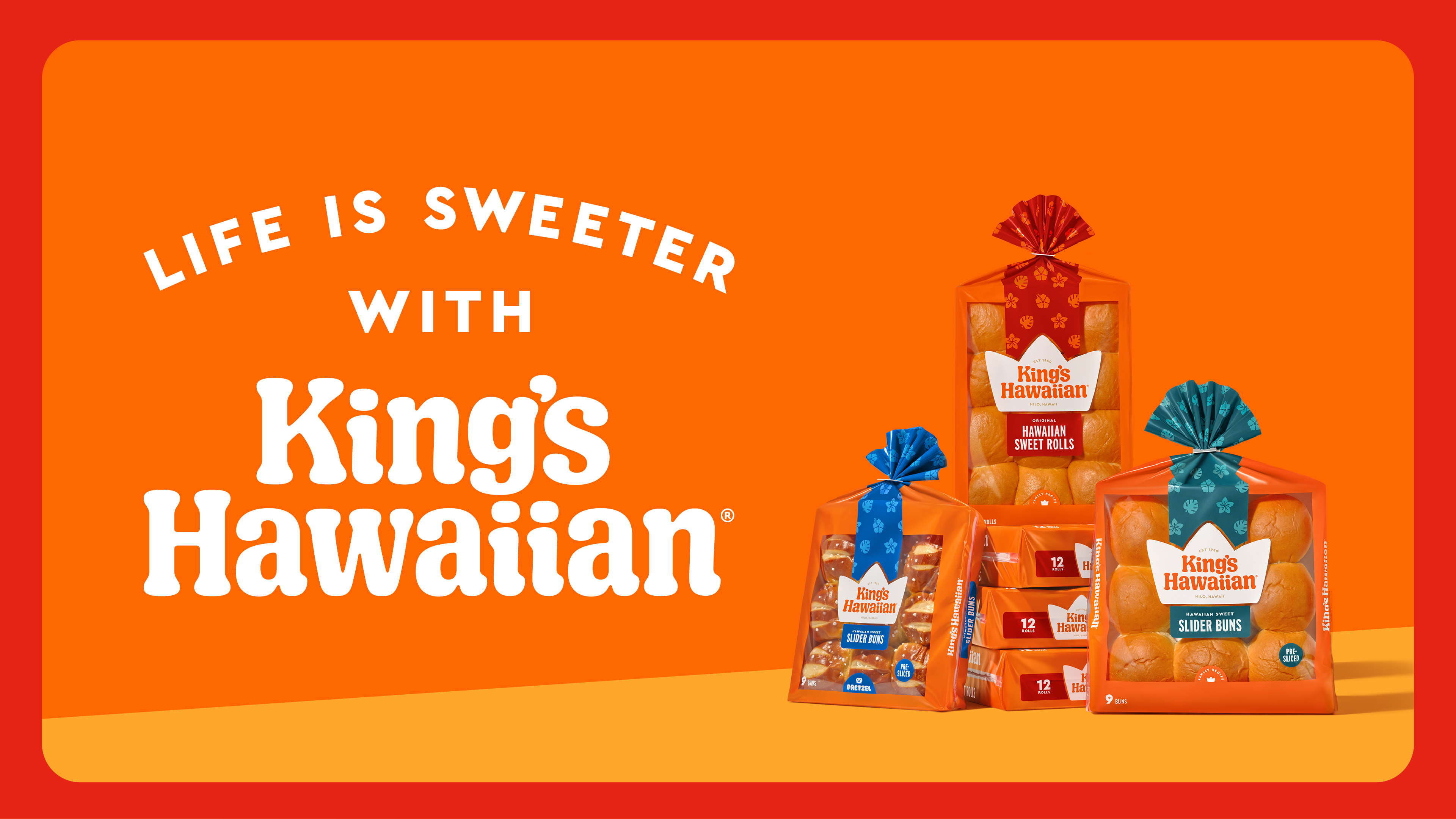 King's Hawaiian Original Sweet Mini Sub Rolls for Dinner, 6 Count, 12 ...