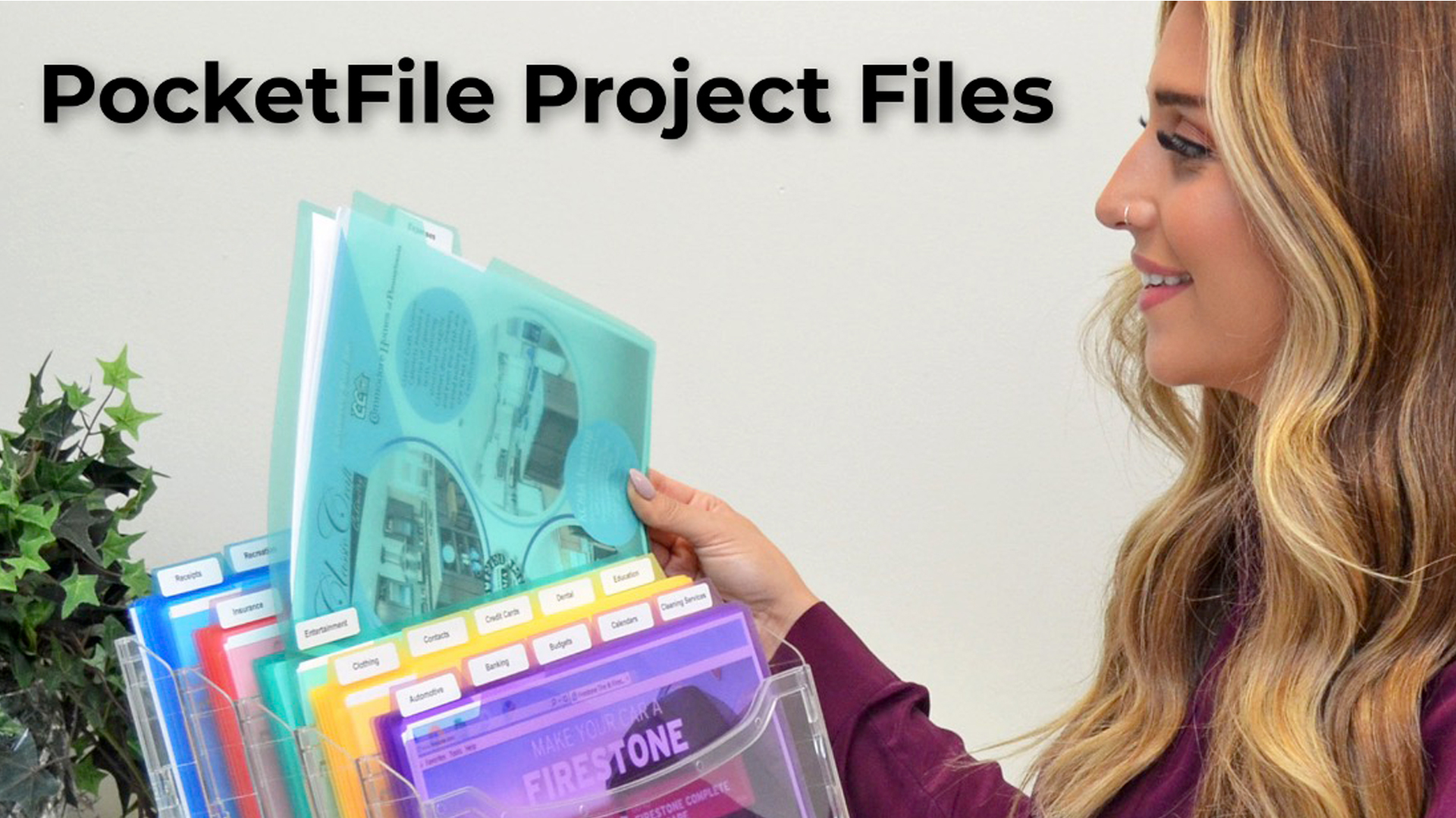 Ultimate Office PocketFile™ Clear Poly Document Folder Project Pockets ...