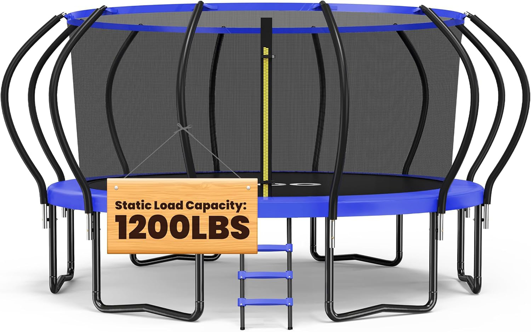 ORCC, Heavy-Duty Trampoline, 1200LBS Capacity, 16ft Outdoor Yard ...