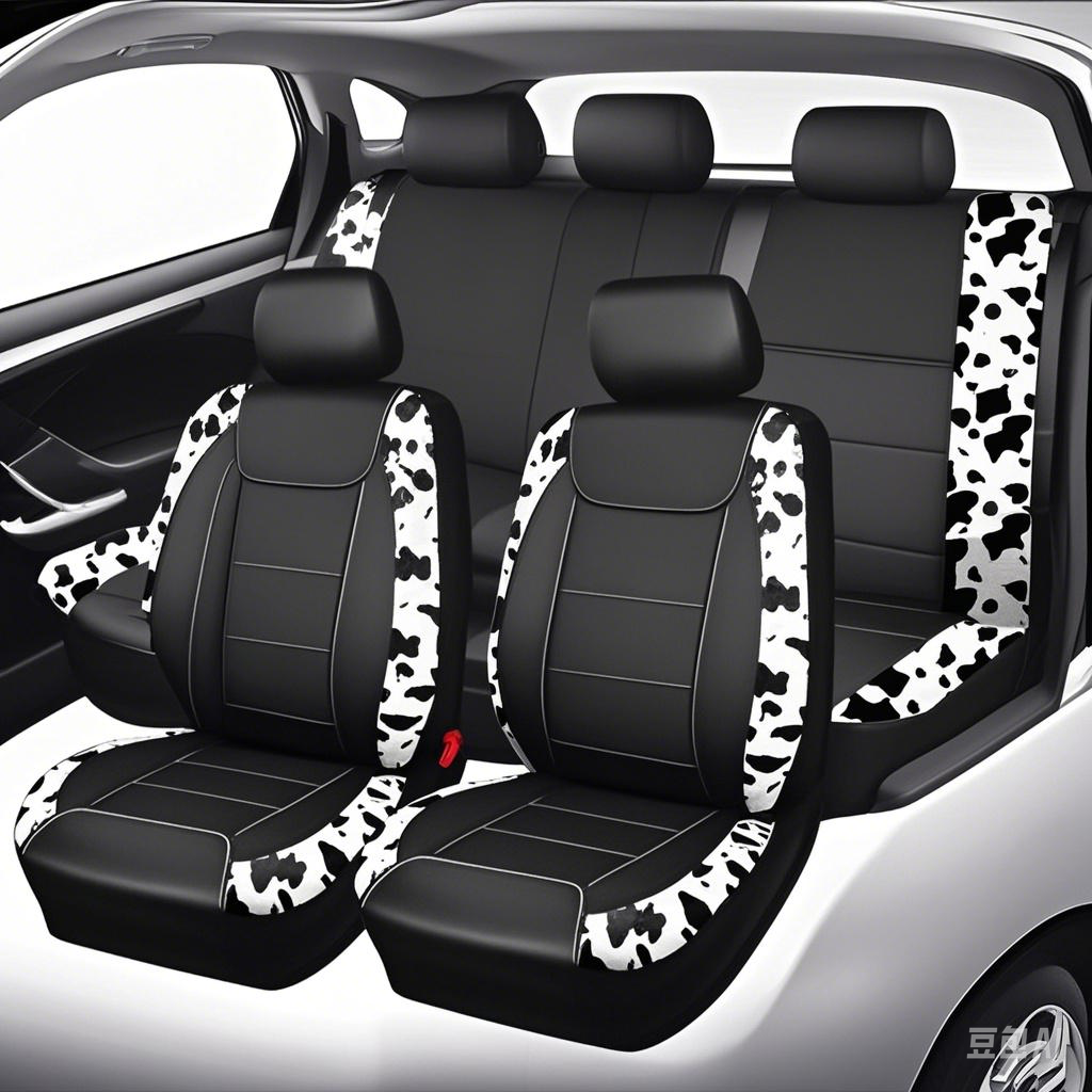Autoking Covet Cow Pattern Car Seat Cover Set 5Pcs Full Set Universal ...