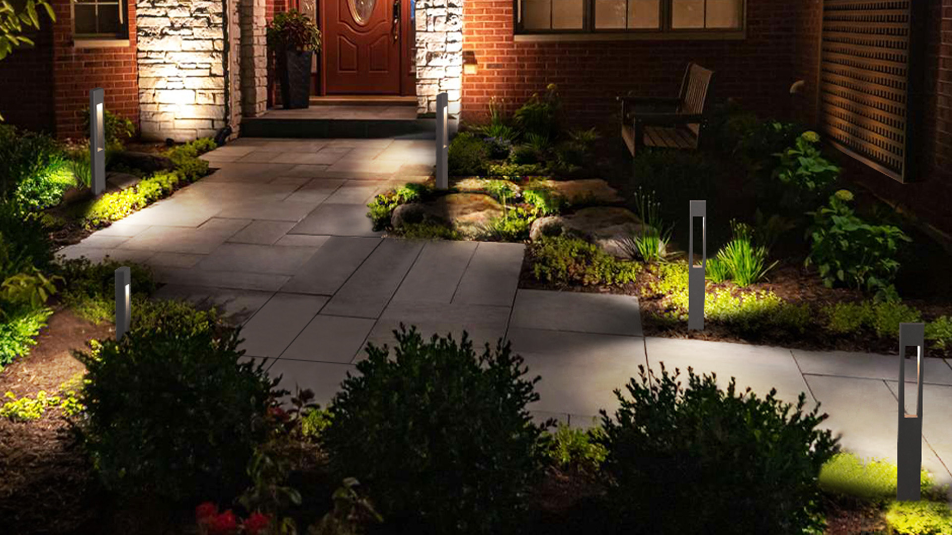 SUNVIE LED Low Voltage Landscape Lighting Kit, 8 Pack Pathway Lights with Transformer and Wire ...