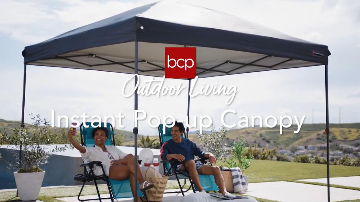 Best Choice Products 10'x10' Pop Up Canopy, Quick Setup, Shade, Wheeled ...