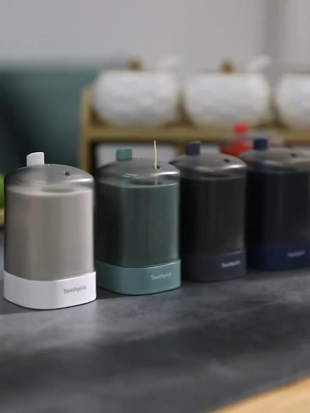 MoreFarther Toothpick Dispenser Toothpicks Holder Case Box, Plastic ...