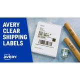 Avery Shipping Labels, Glossy Clear, 2" x 4", 100 Labels (6522 ...