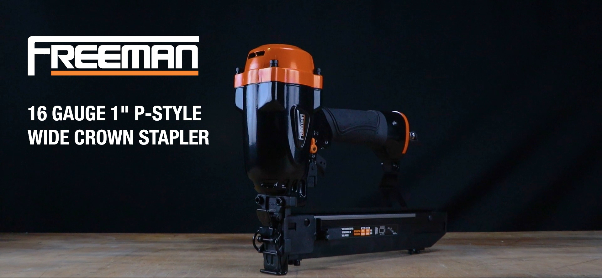 Freeman PWC50 Pneumatic 16-Gauge 1" Wide Crown Stapler for Senco P ...