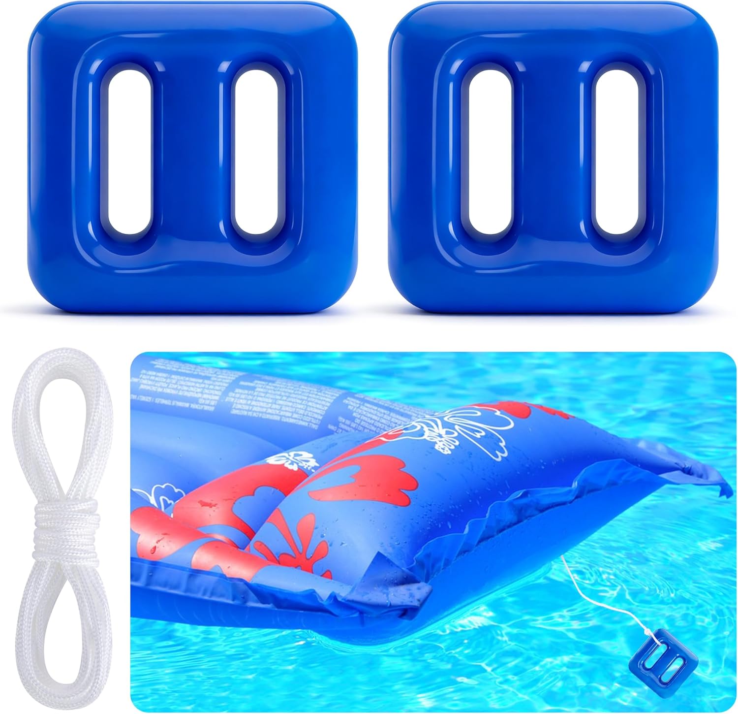 Ebaokuup 2 Pack 150g Pool Float Anchor Weights with String for Floating ...