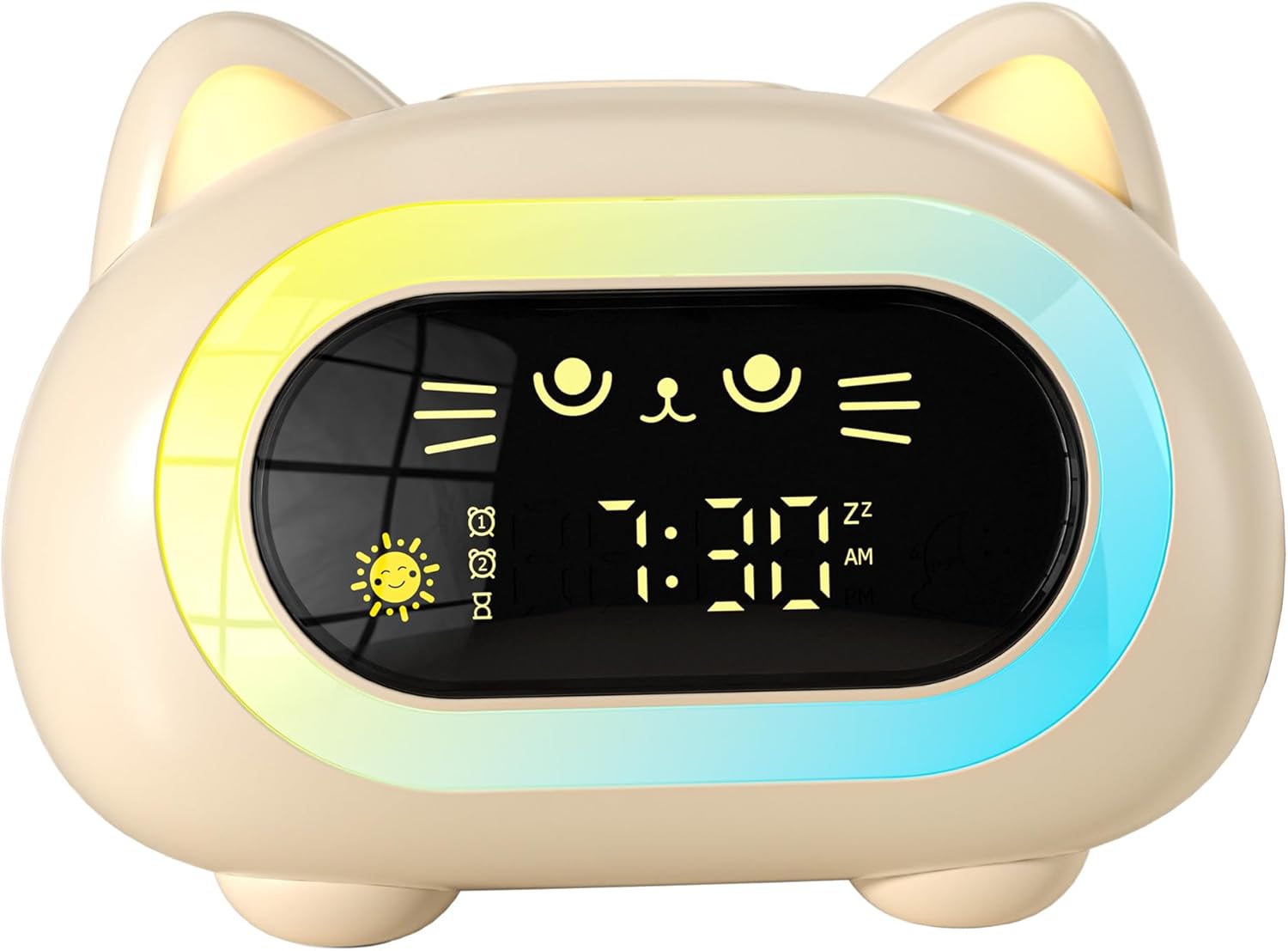 Hansang Alarm Clock for Kids with Sleep Training 3 levels of brightness ...