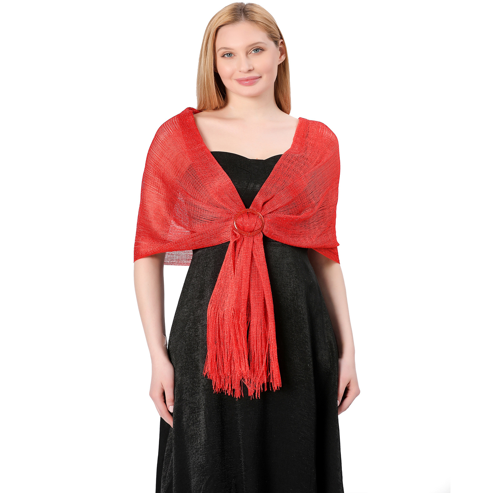 Gold and Silver Thread Shawl/Scarf Bride Bridesmaid Prom Party Wedding ...