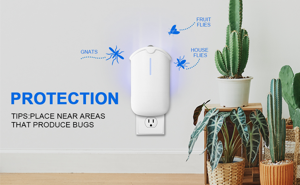 1Pcs Flying Insect Trap + 8Pcs Refills,Compatible with ZEVOM364A Refill ...