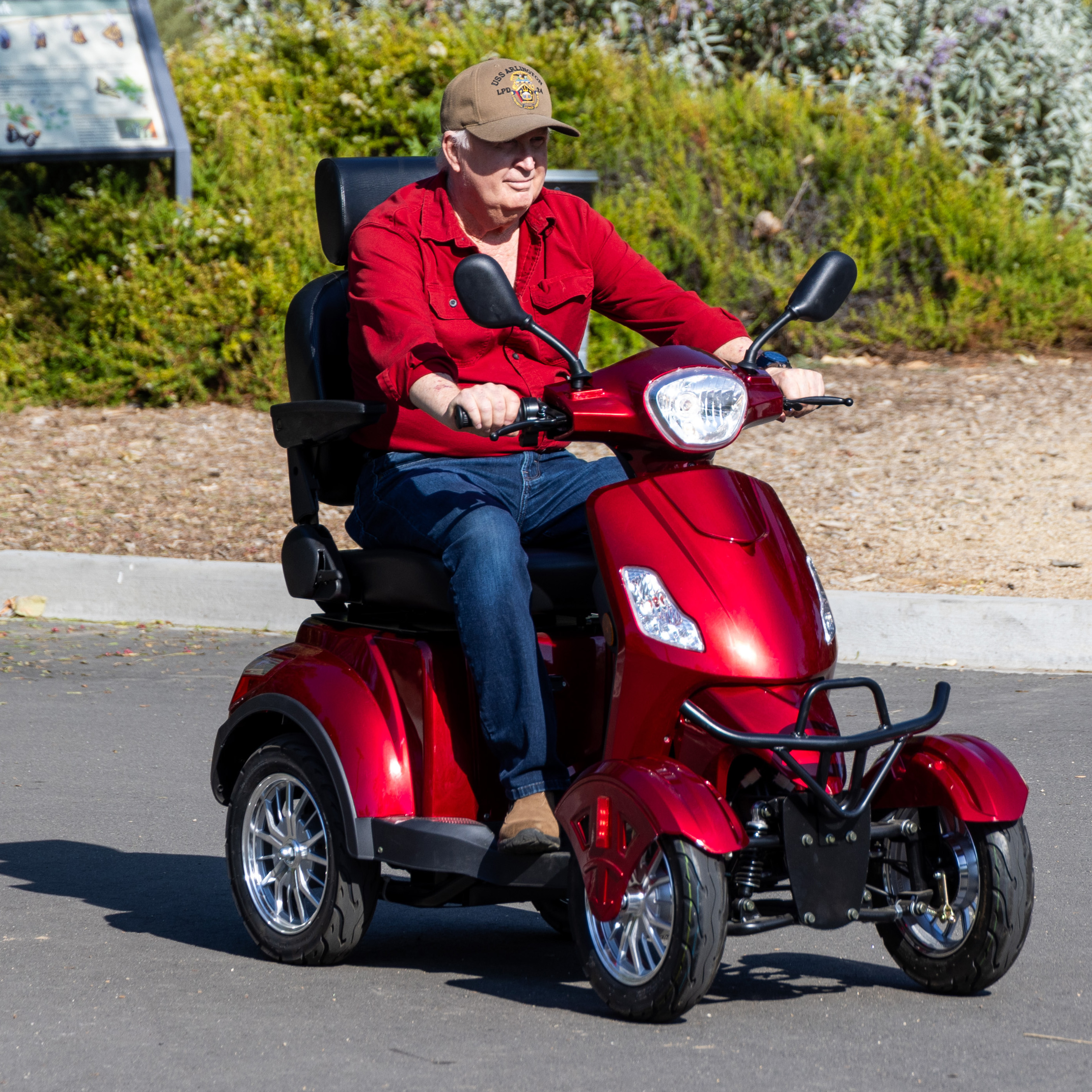 Aoemoe Electric Heavy Duty Mobility Scooters, Large 3-Wheels Wheelchair ...