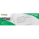BAZIC Ruled Index Cards 3" X 5" 400 Count, White Flashcards (100/Pack ...