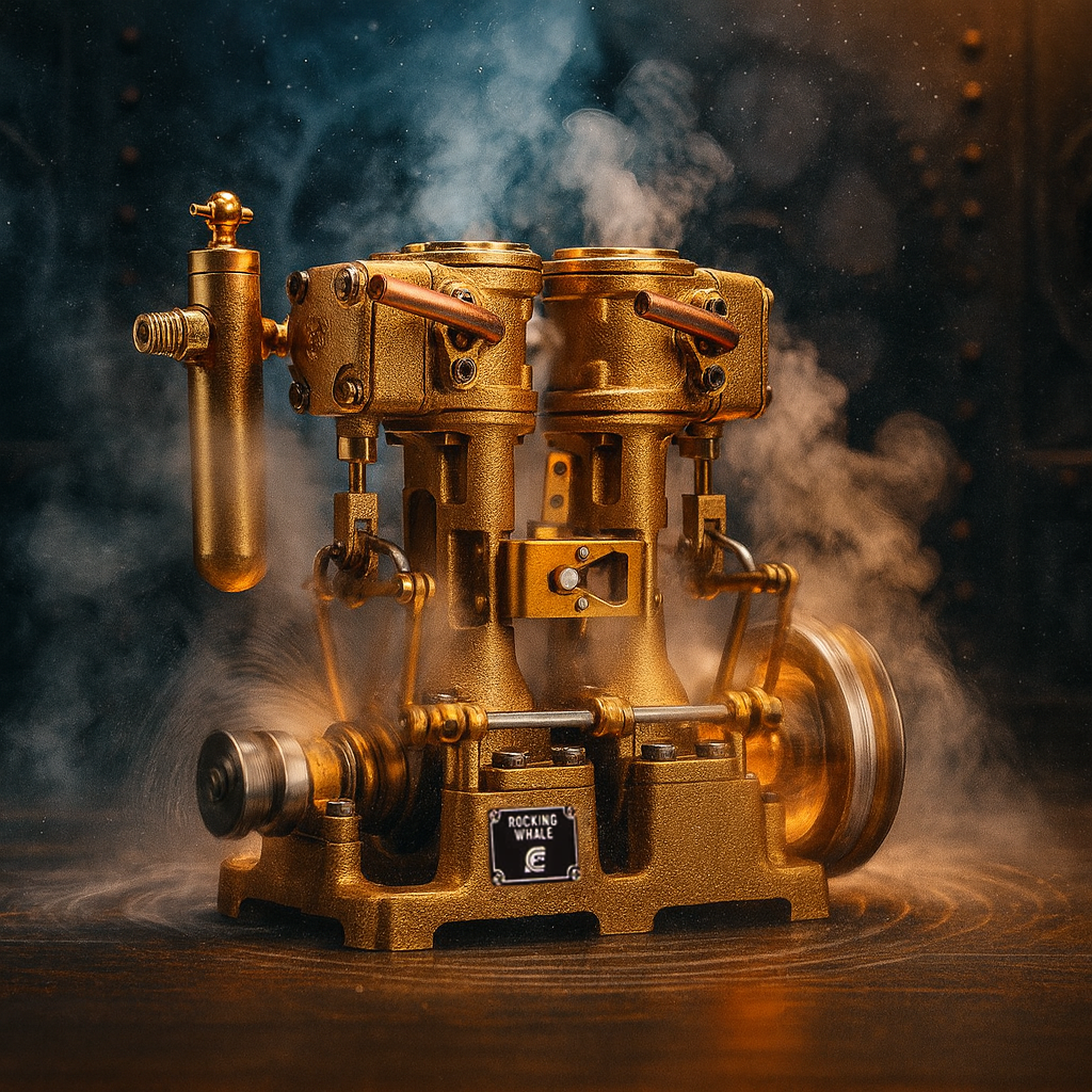ENGINEKIT RW-L2 Retro Brass Double-Cylinder Steam Engine Model Kit for ...