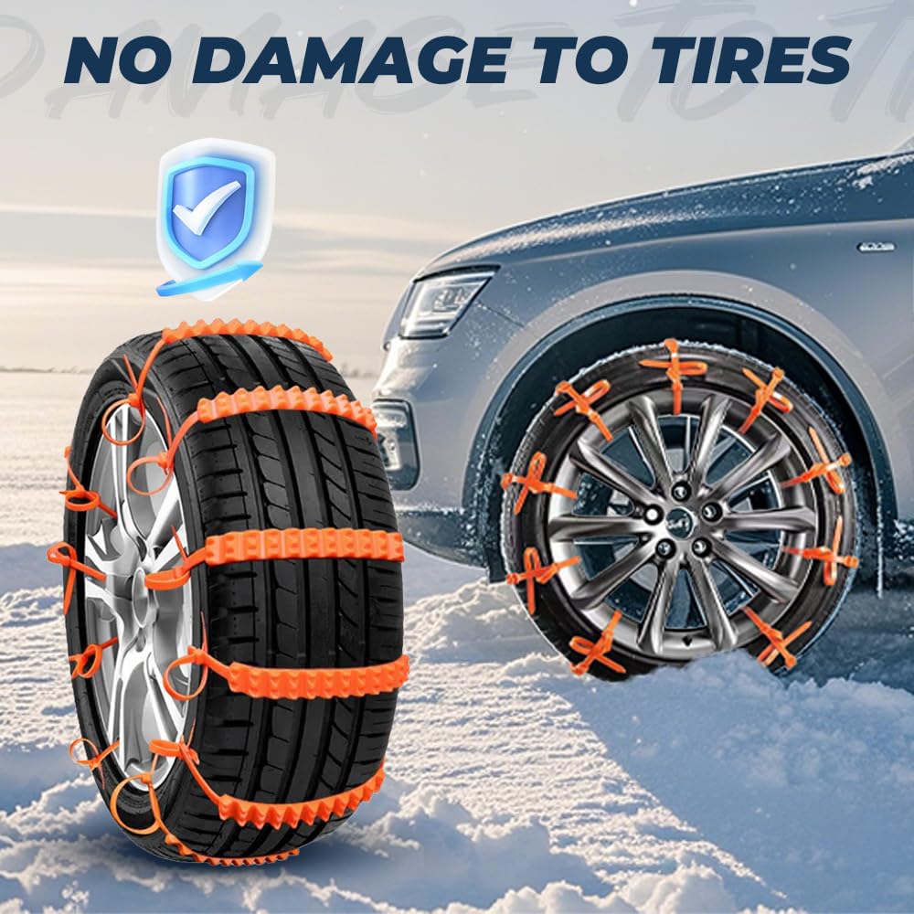 Universal Anti-Skid Snow Tire Chains，2026 New Portable Snow Chains ...