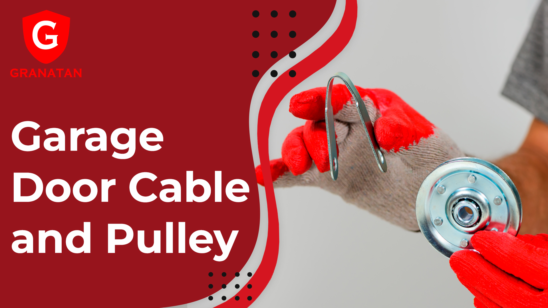 Granatan Garage Door Cable and Pulley Replacement Kit, 2 Pairs ...