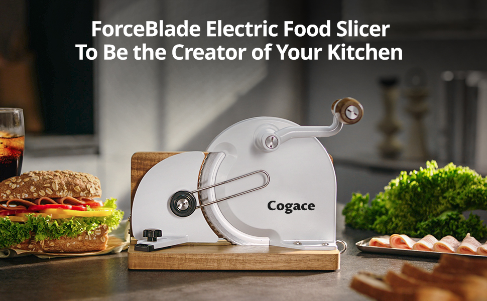 Foldable Manual Bread & Meat Slicer with German RSG Blade, Adjustable ...