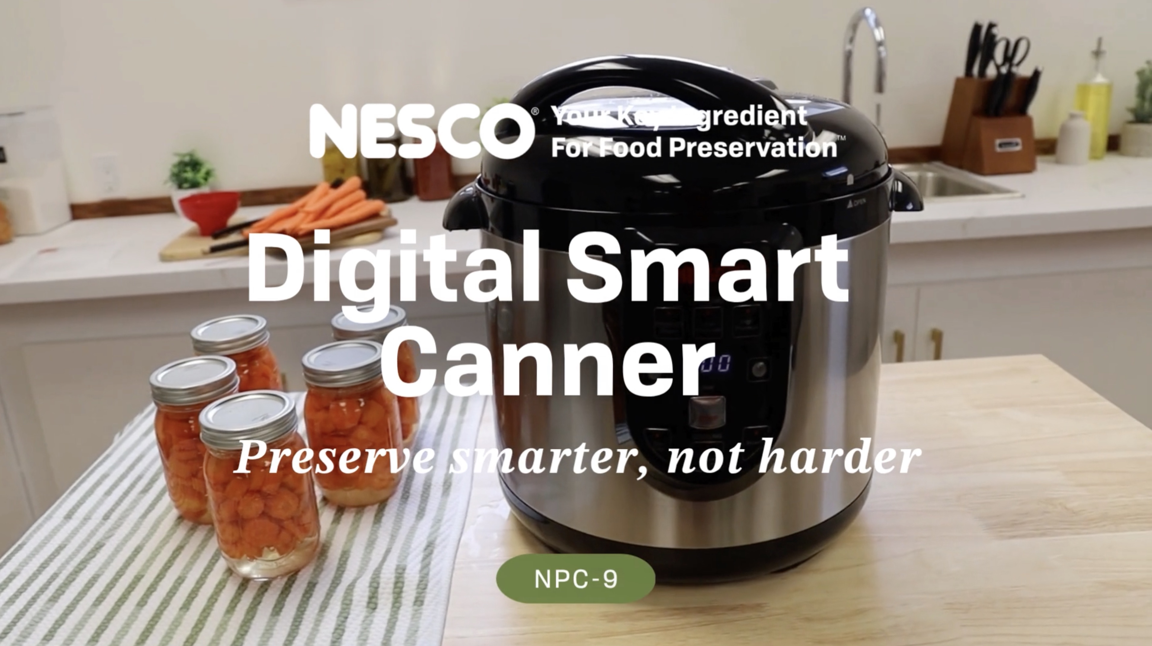 NESCO® 9.5 Qt Smart Pressure Canner & 32 oz Stainless Steel Food Mill Bundle - Walmart.com