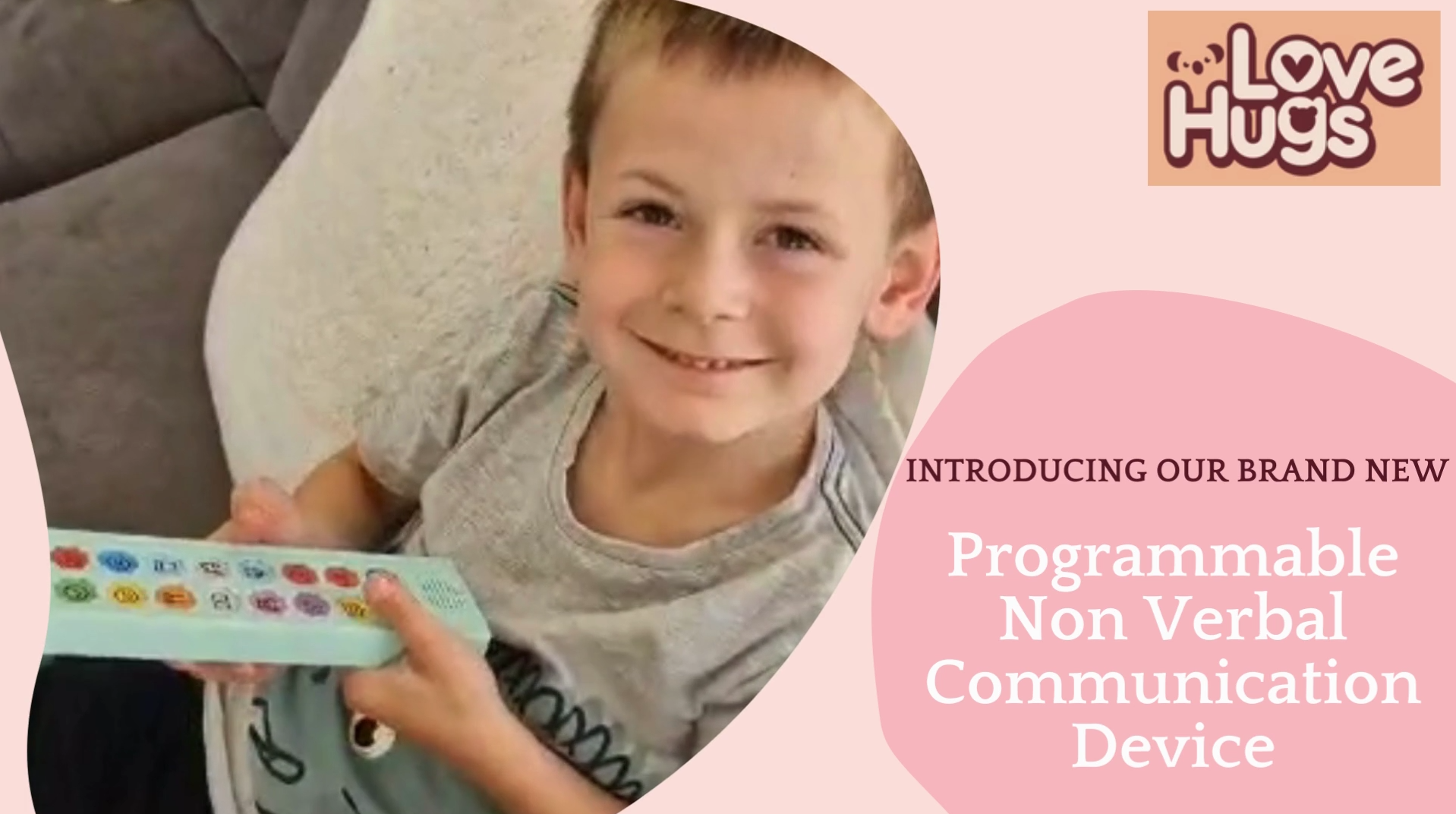 LoveHugs AAC Device for Autism, Nonverbal Communication Tool, Portable ...