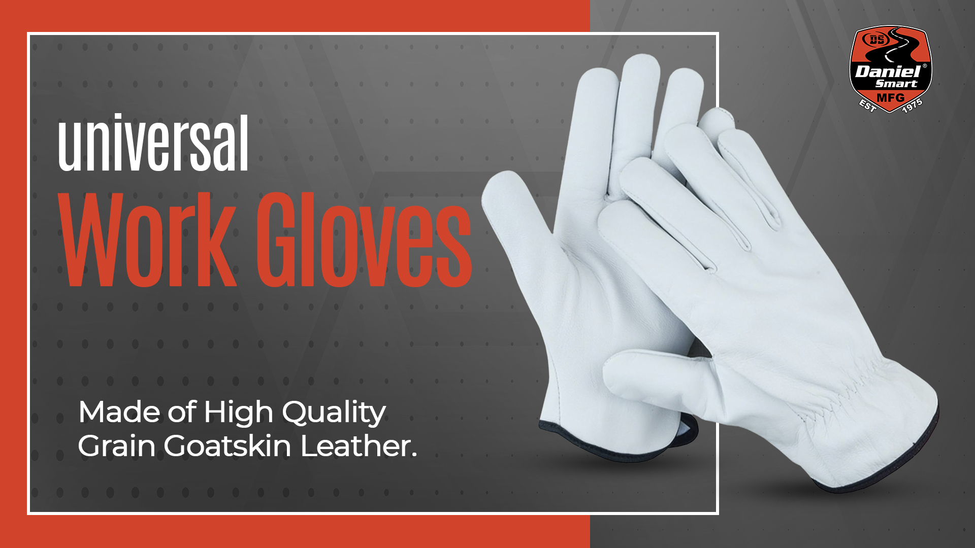 Daniel Smart Universal Goatskin Leather Gloves Multi-Purpose Leather ...