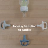 Dr. Brown's HappyPaci 100% Silicone Pacifier 0-6m, BPA Free, Cool Gray ...