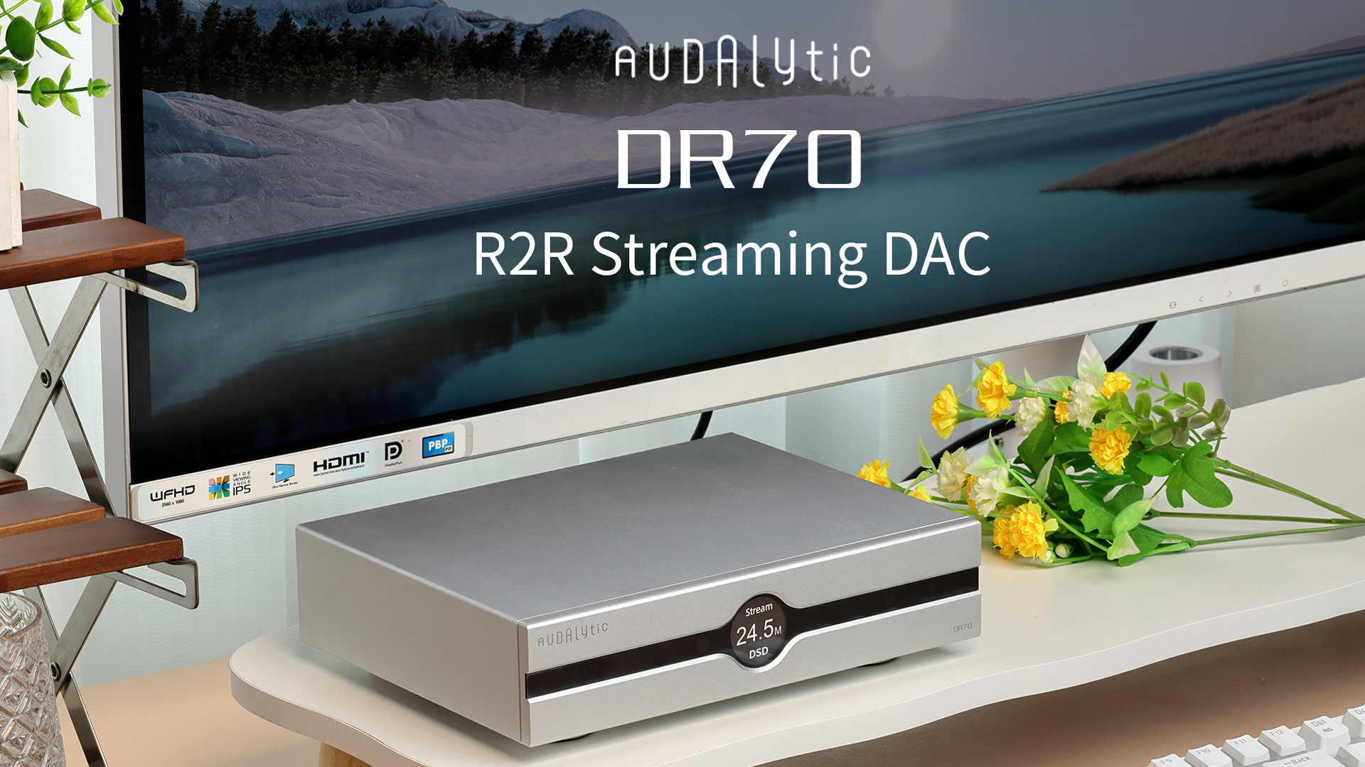 AUDALYTIC DR70 R2R Streaming DAC, Home Audio Network Bridge , Native ...