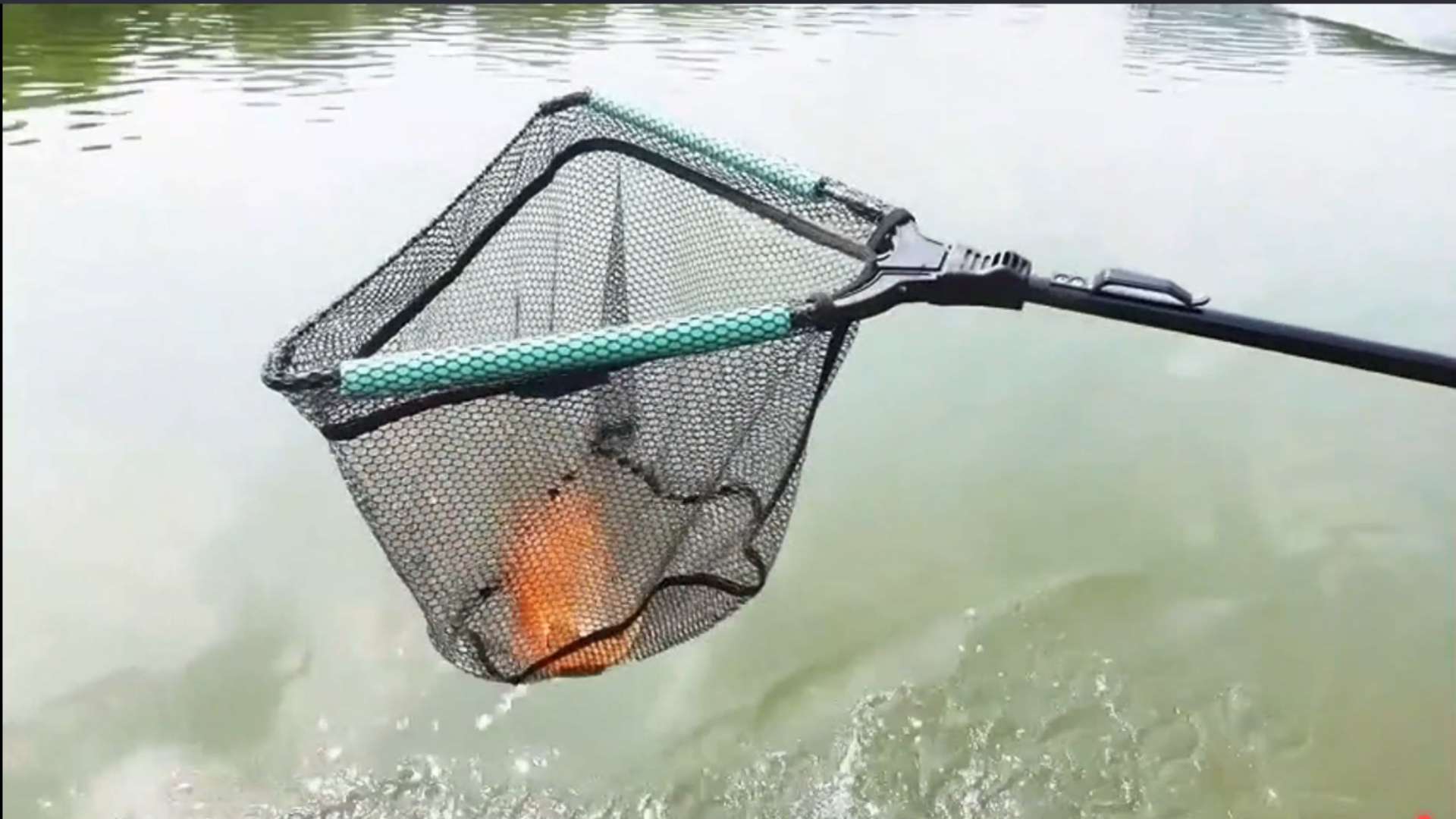 SAN LIKE 43inch Folded Fishing Net with Telescopic Handle, Durable ...