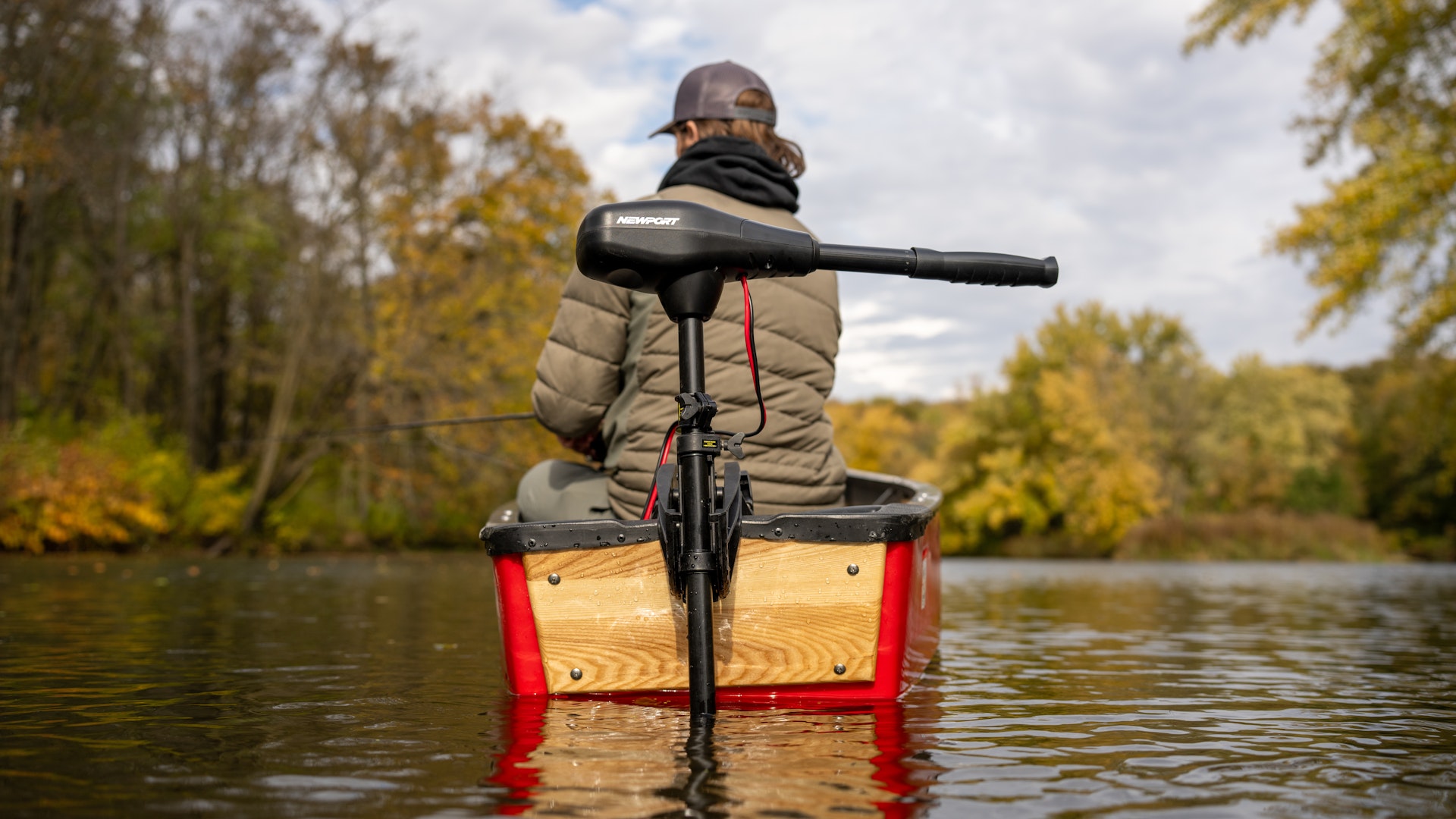 Newport NV Series 55lb Thrust Saltwater Transom Mount Trolling Motor ...