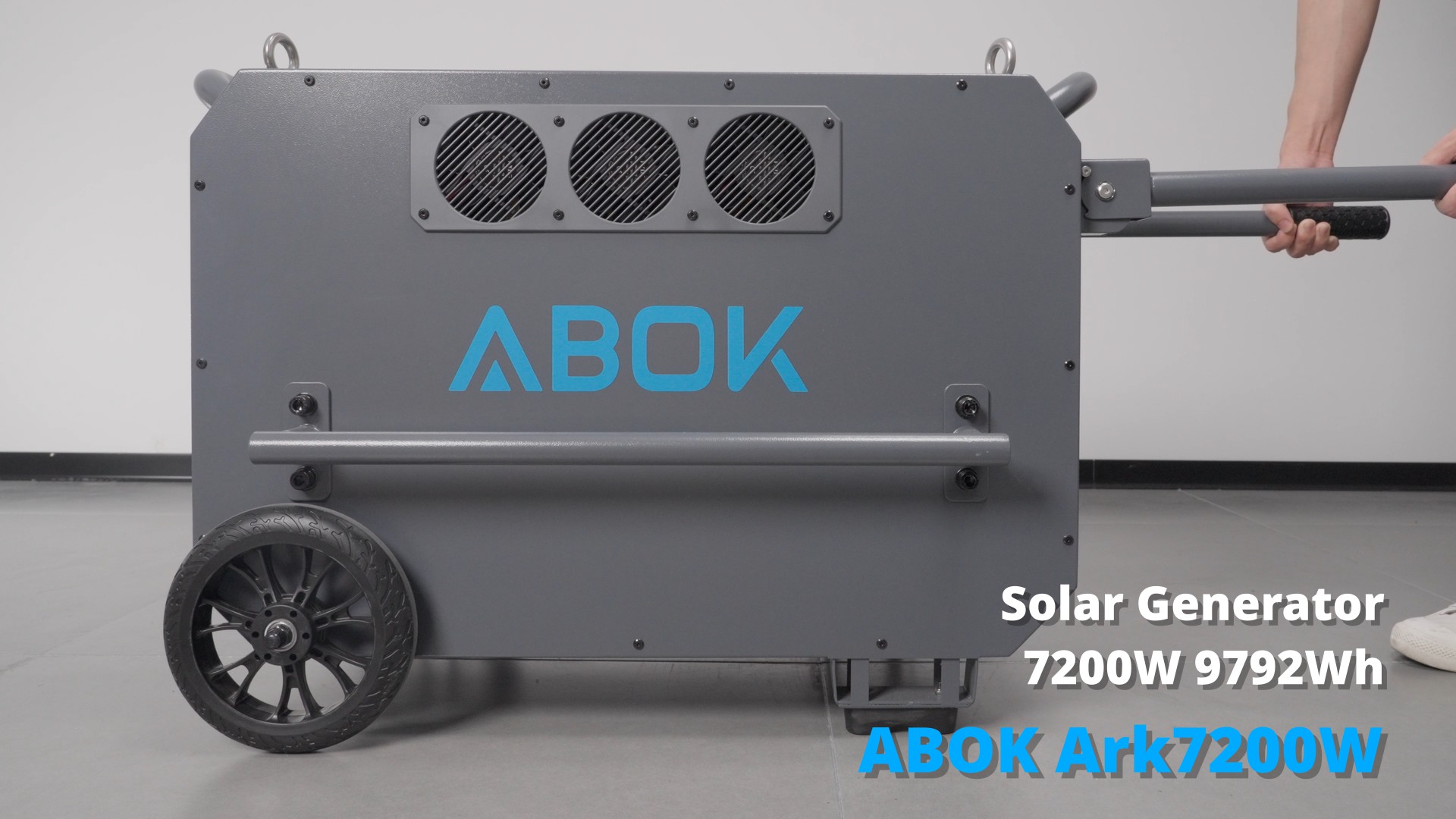 ABOK Ark7200 120V/240V Split-Phase Solar Generator with 400W Solar ...