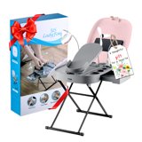 USLADYFONG Adjustable Pedicure Foot Stand, Built-in Storage, LED ...