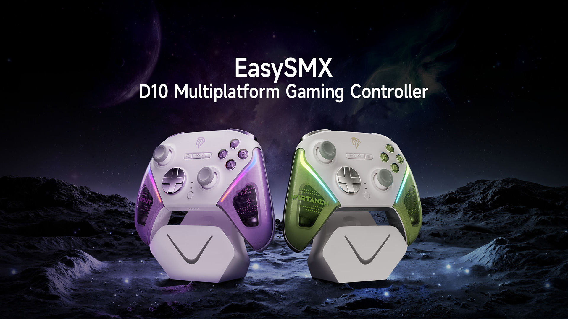 EasySMX PC Controller with Charging Dock, Wireless Gaming Controller ...
