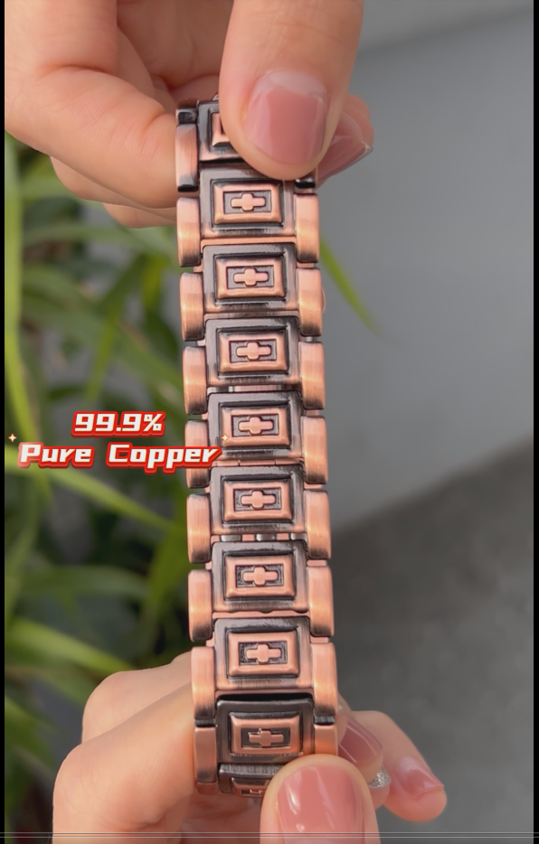 Wollet 3X Copper Magnetic Bracelet for Men – Pure Copper Jewelry with ...