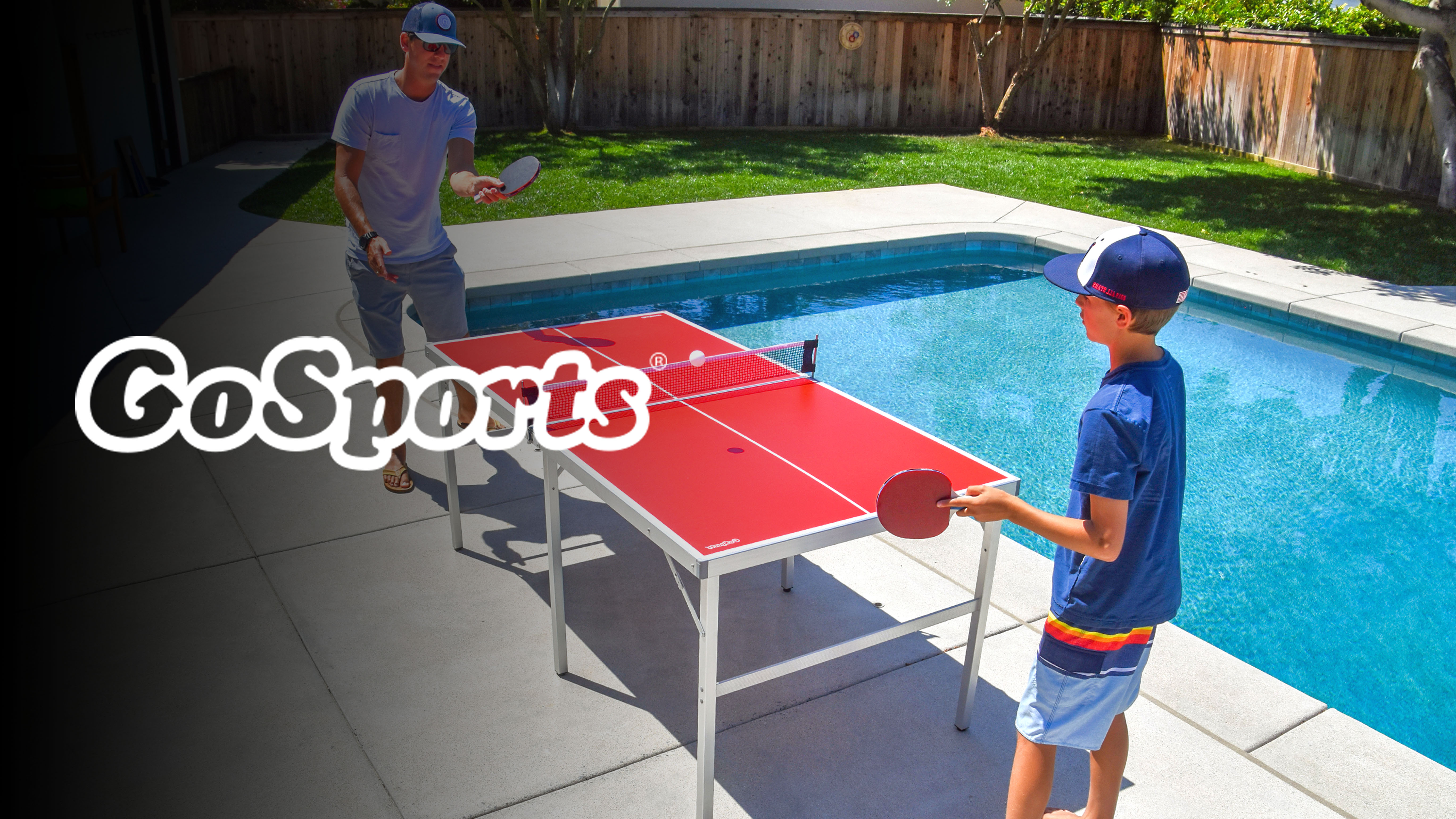 GoSports Portable 6 X 3 Foot Table Tennis Set - Indoor Outdoor Ping ...