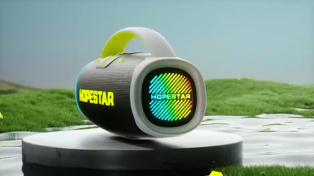 300W Wireless Bluetooth Speaker with Handle Microphone, Immersive Sound ...
