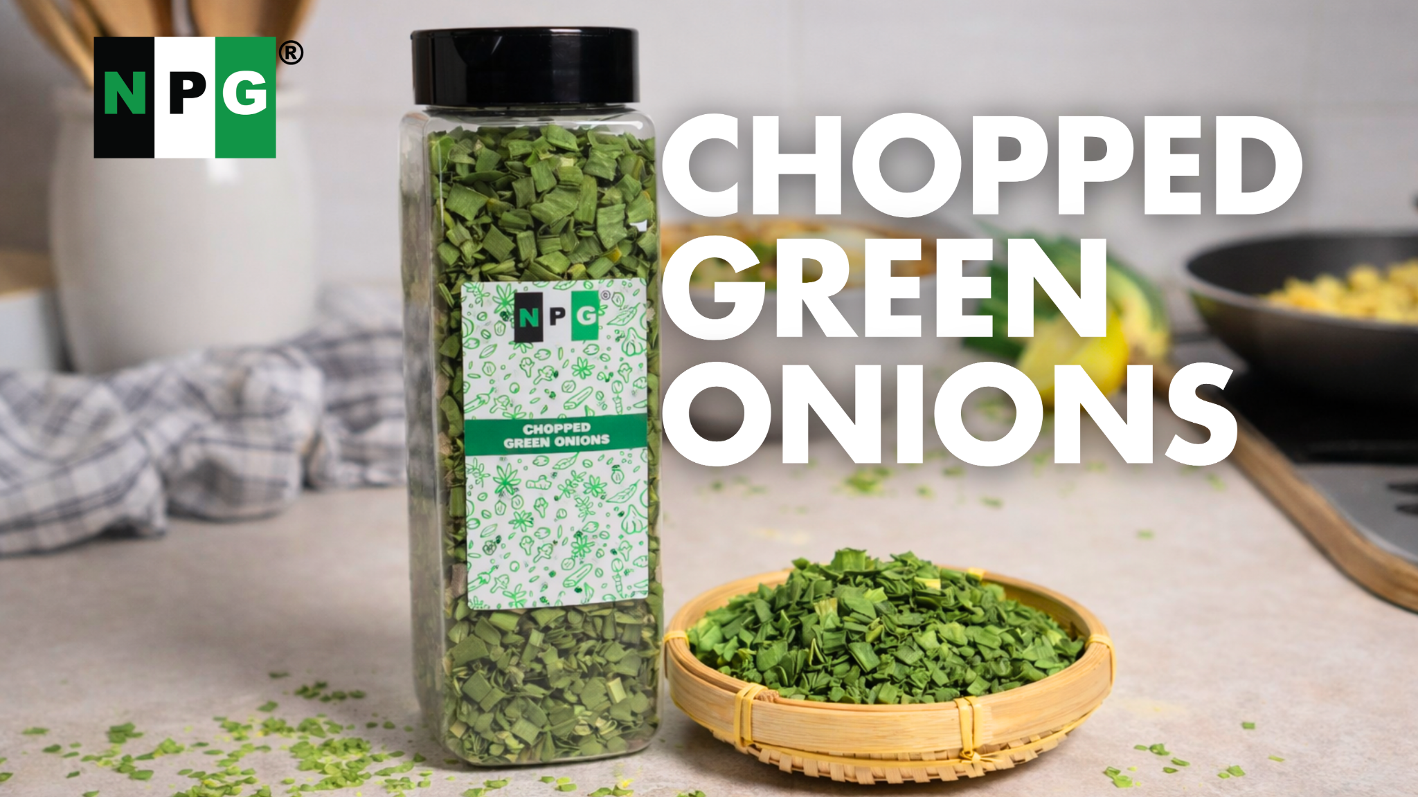 NPG Freeze Dried Chopped Green Onions, 2 Ounces, All Natural Non GMO ...