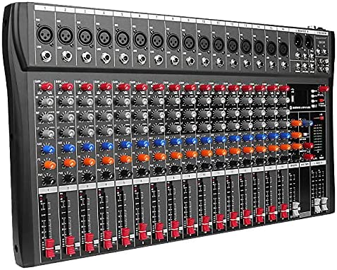 Depusheng DX16 16 Channel Audio Mixer Soundboard Mixing Console Sound ...