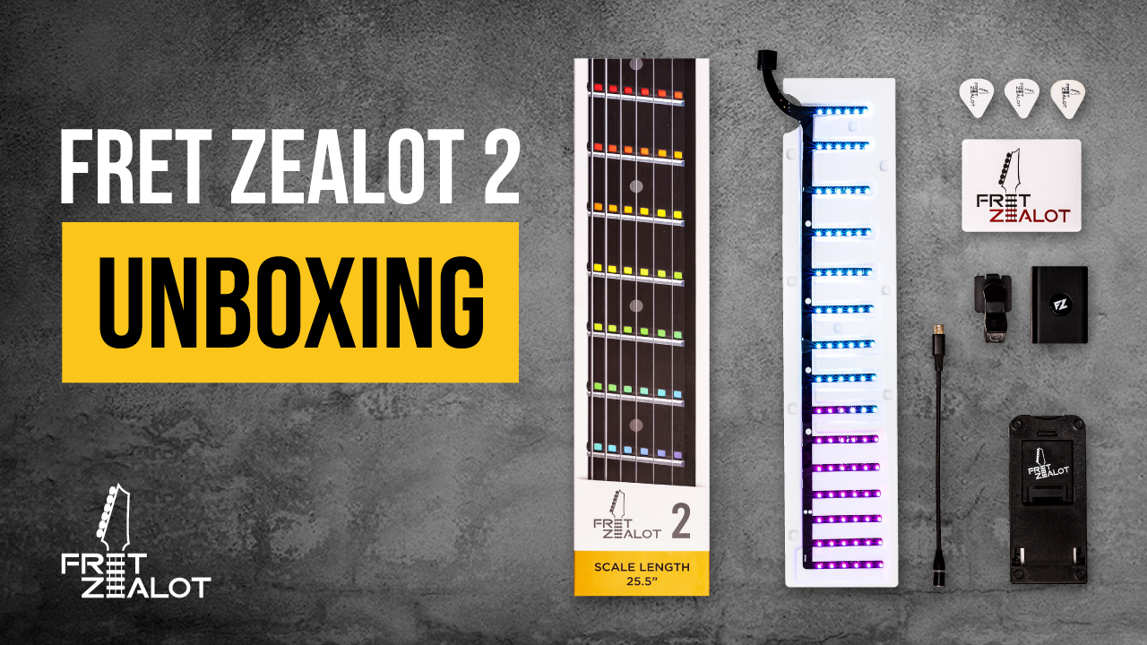 Fret Zealot 2 | LED Fretboard System for Learning Guitar | Songs ...