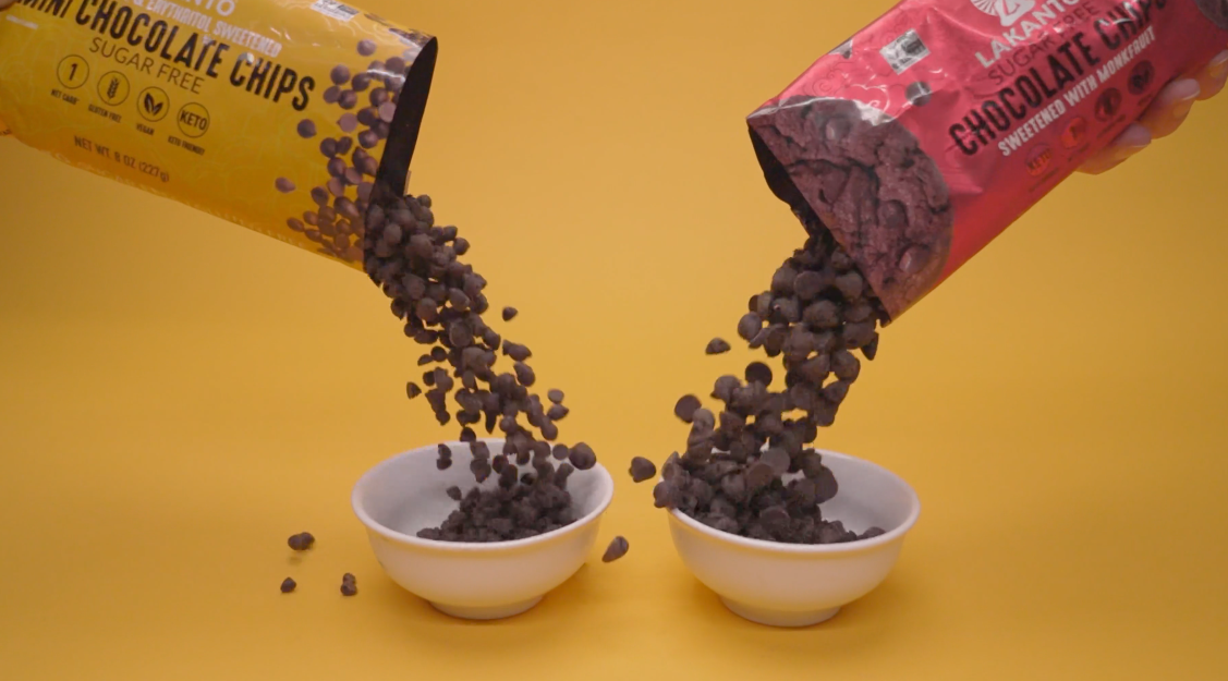 Lakanto Sugar Free Mini Chocolate Chips - Monk Fruit Sweetener and ...