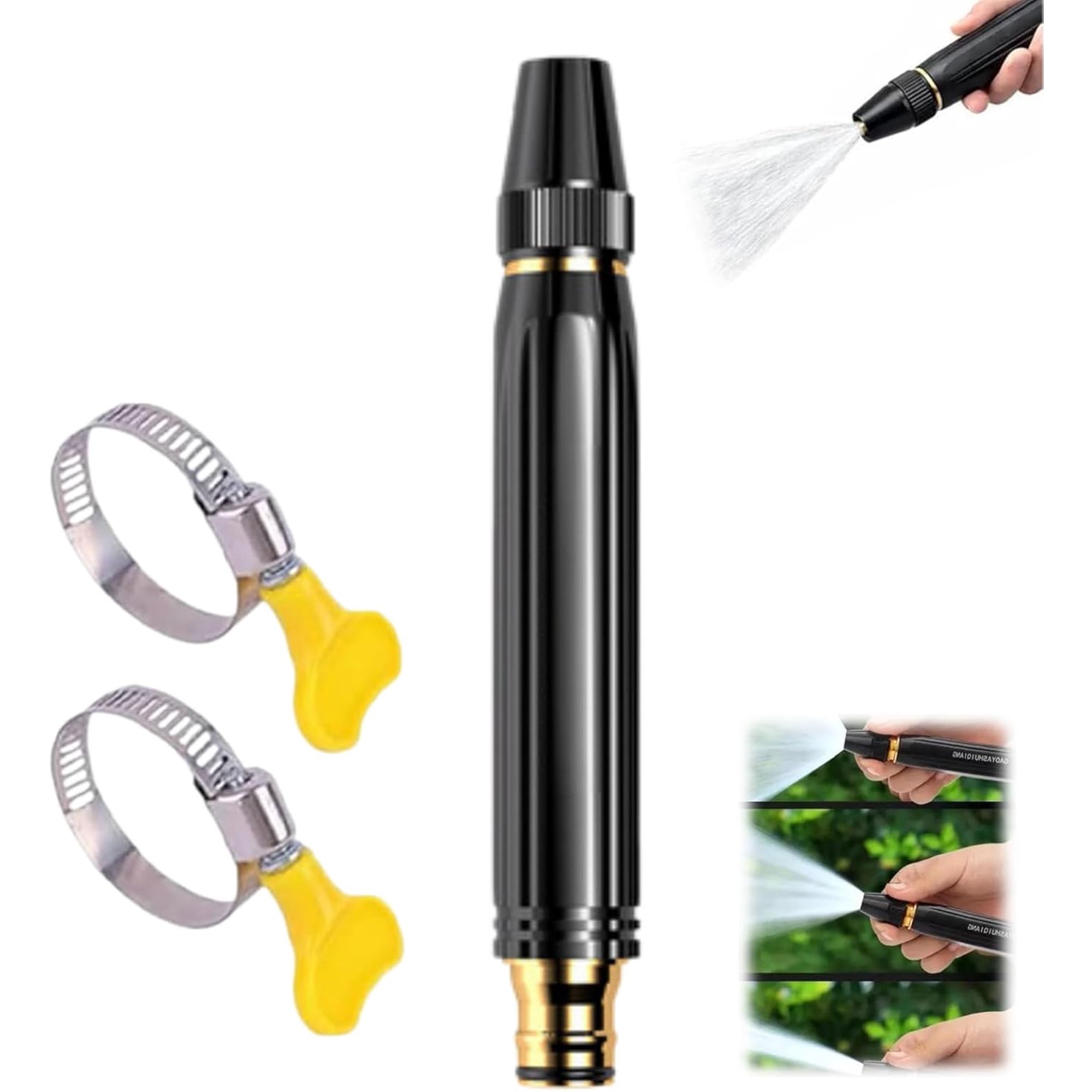 Home High‑Pressure Car Wash Water Gun – Adjustable Booster Hose Nozzle ...