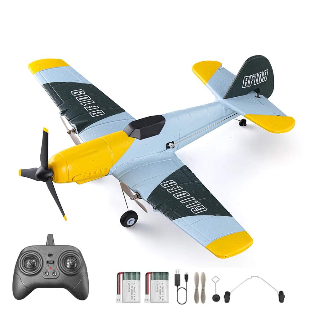 RC Plane 3 Channel BF-109,Remote Control Airplane,2.4GHz 6-Axis Gyro ...