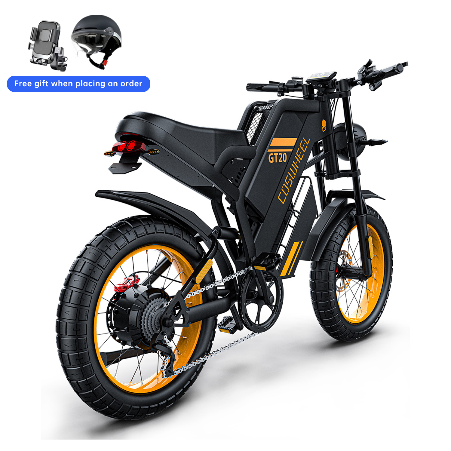 COSWHE GT20 Electric Bike for Adults, Electric Dirt Bike with 1500W ...
