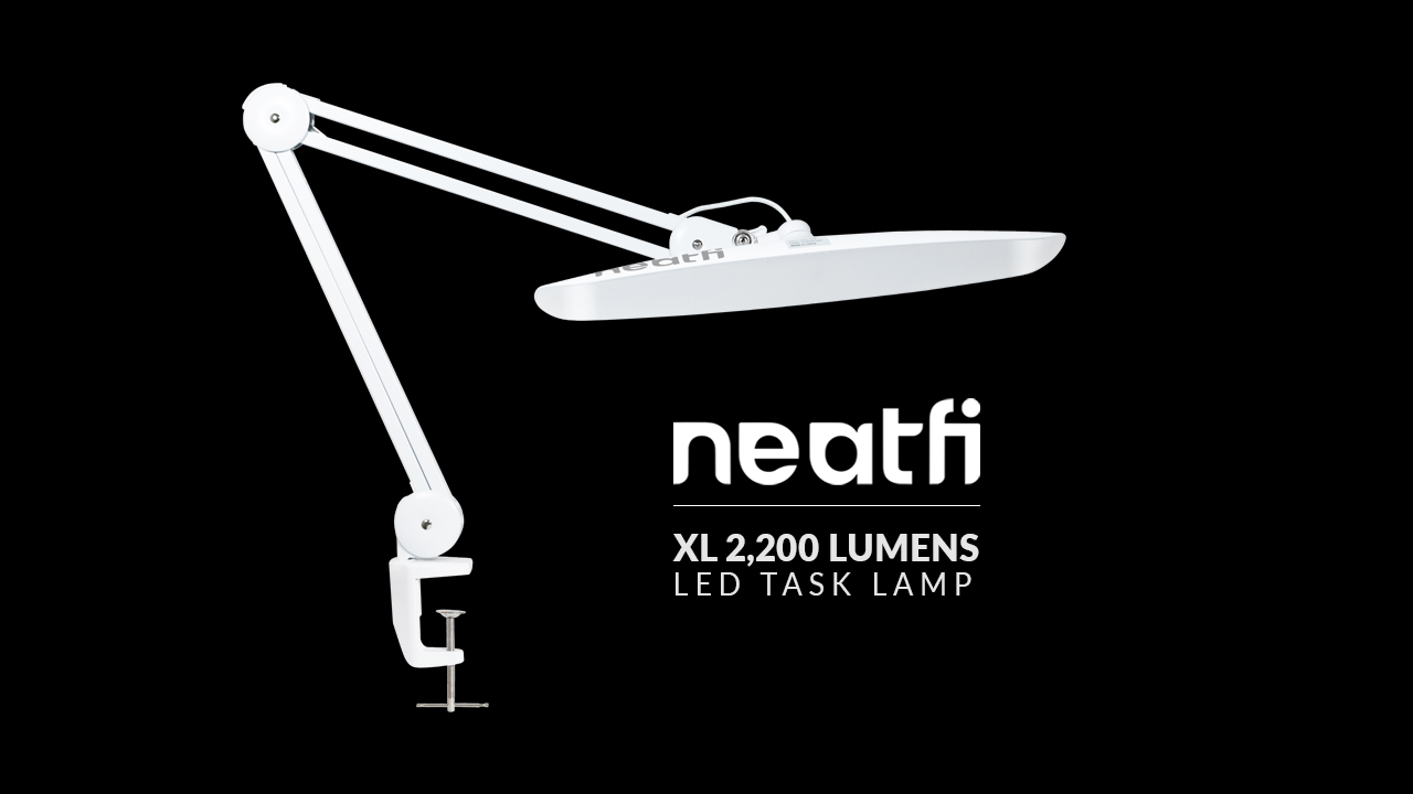 Neatfi Professional LED Task Lamp with Clamp, 2200 Lumens, 20-Inch Wide ...