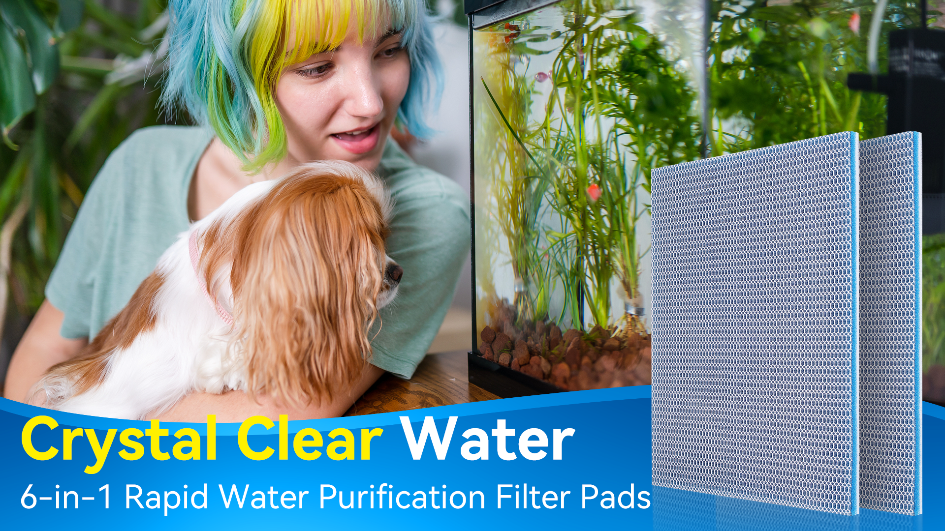 Aquarium Filter Media Sponge Pad, Multi-Layer Foam Filter Floss for ...