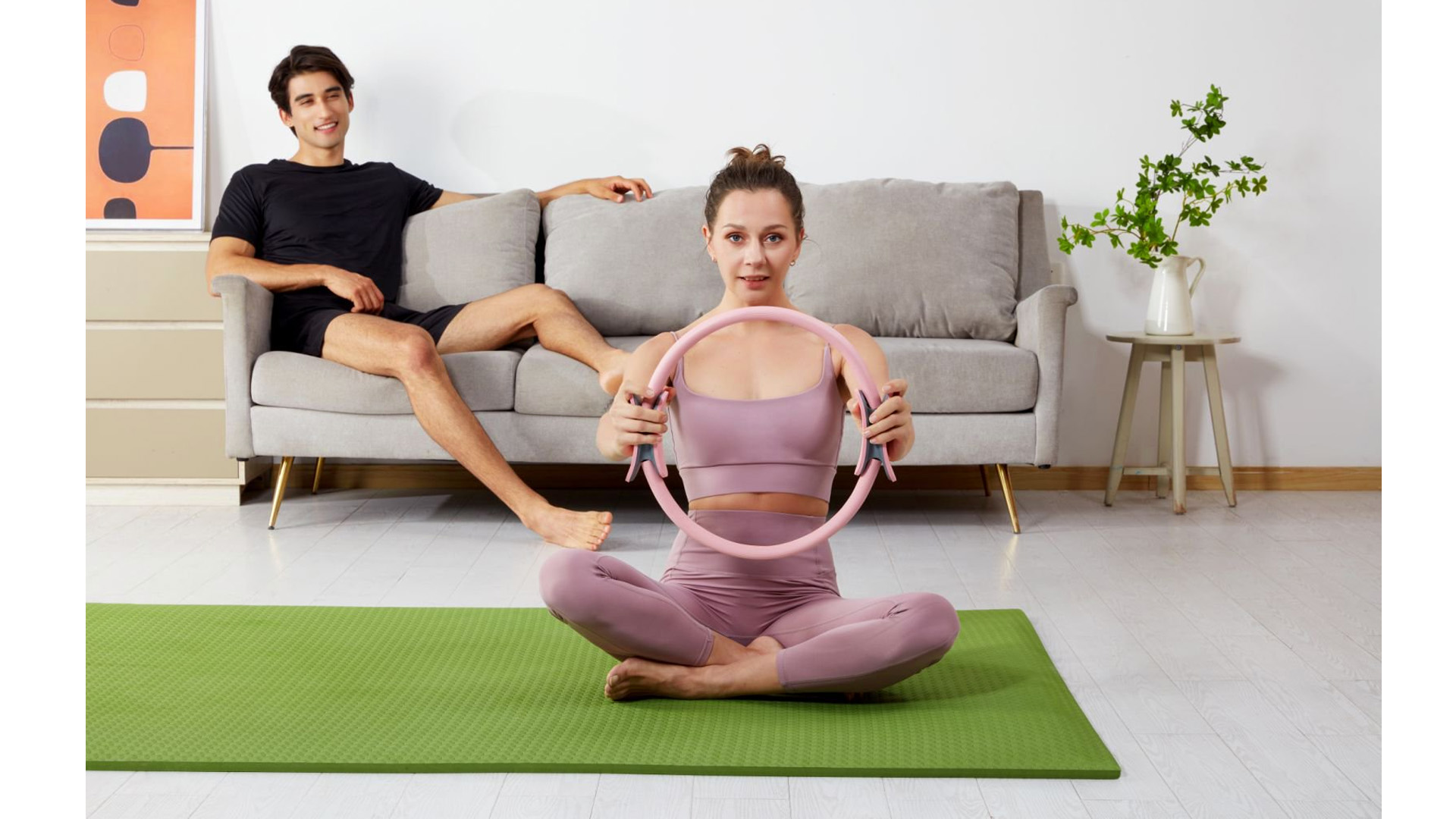 YR Large Yoga Mat Thick 15MM TPE Non-Slip Exercise Mats for Pilates ...