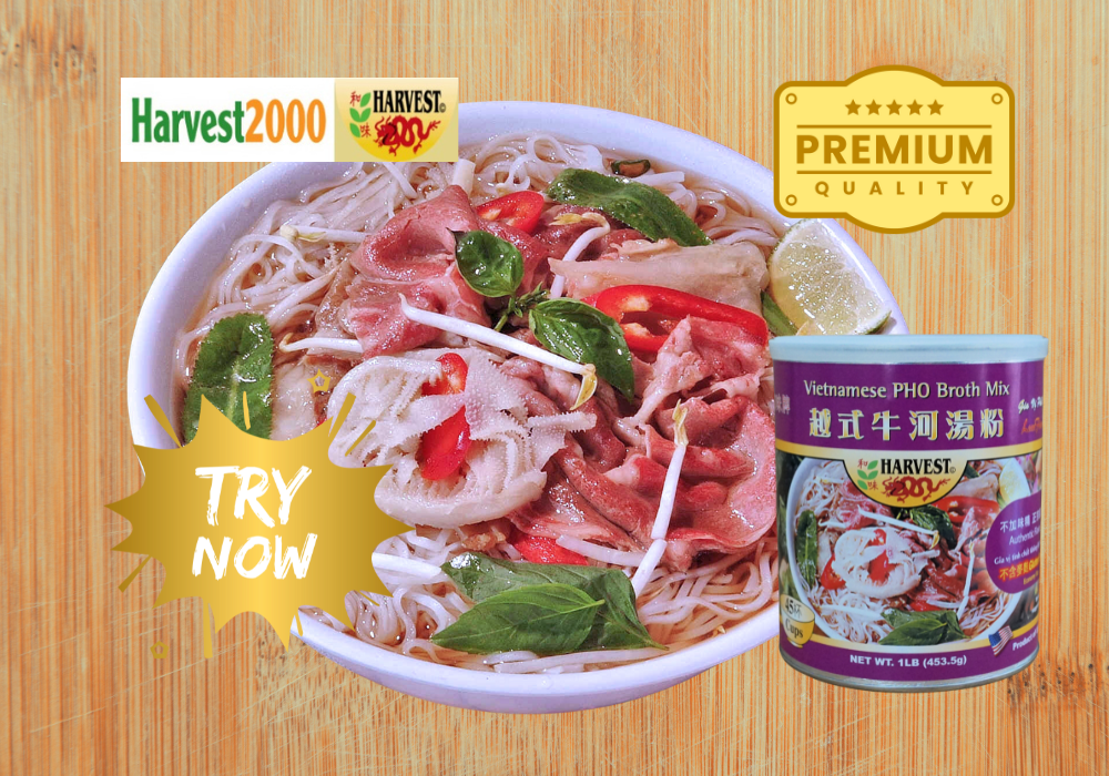 Harvest 2000 Pho Broth Base Mix, Authentic Vietnamese Soup Seasoning ...