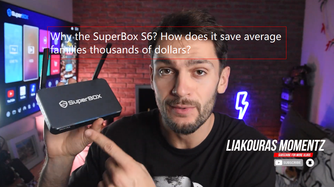 SuperBox 2026 S6 MAX Streaming Media Player Bundle with 7-in-1 Premium ...