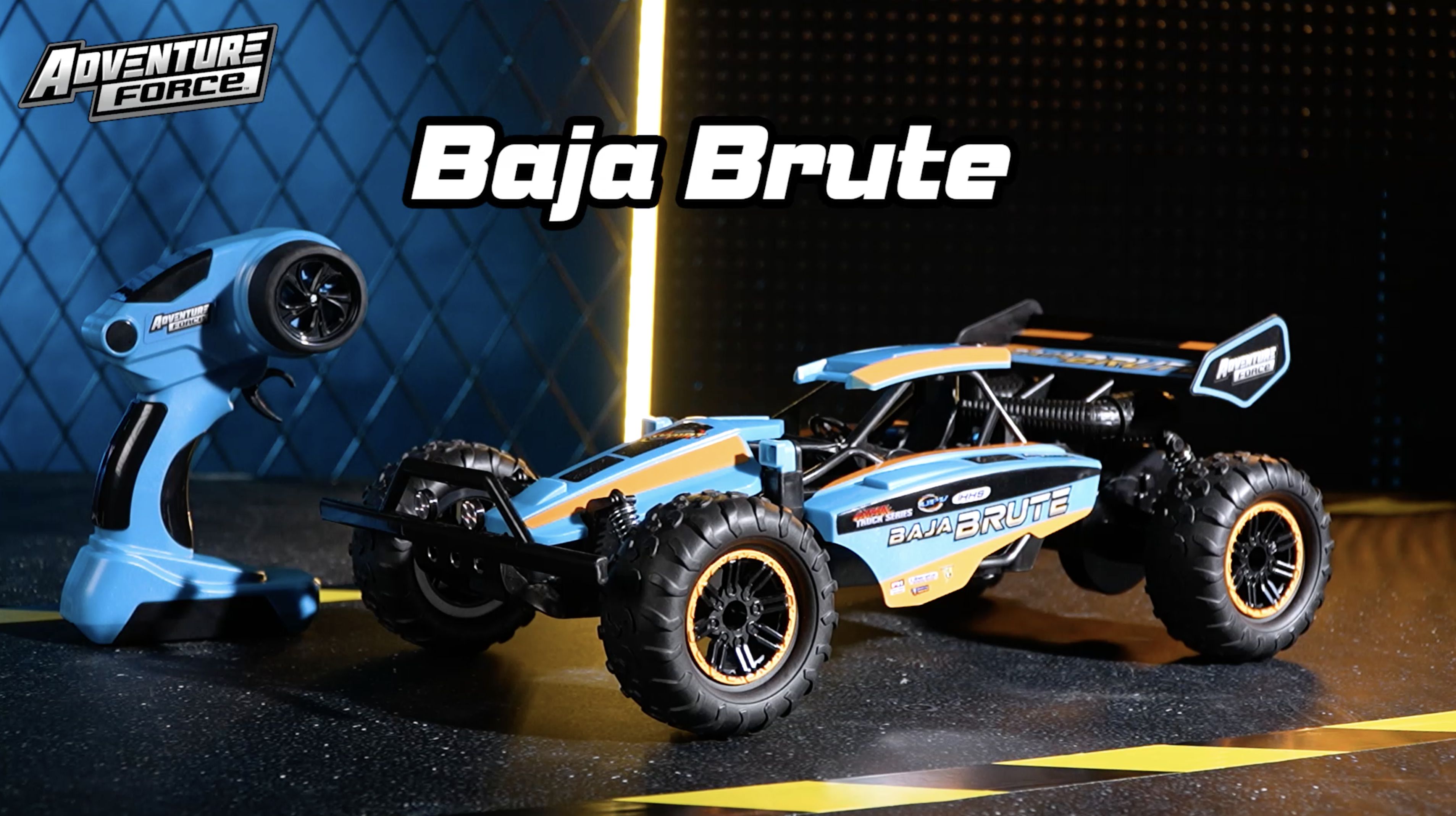 Adventure Force (1:8) Baja Brute Remote Control Ice Blue Buggy, WR5 ...