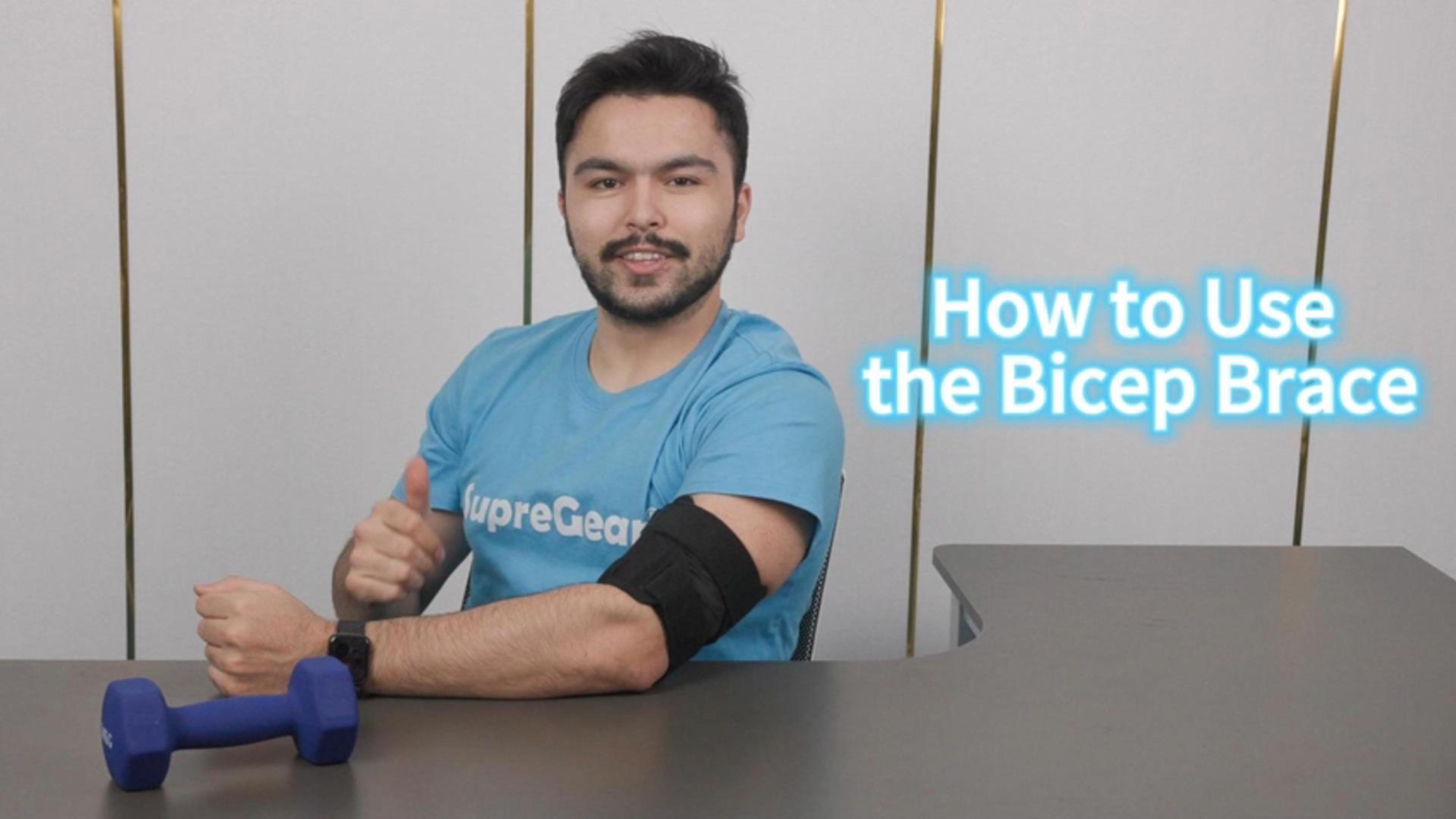 SupreGear Bicep Tendonitis Brace, Compression Sleeve for Upper Arm and ...