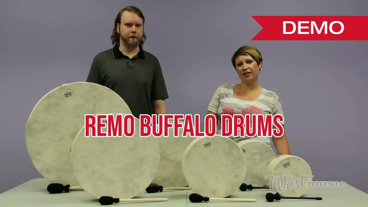 Remo Buffalo Drum with Comfort Sound Technology 16 in. Black - Walmart.com