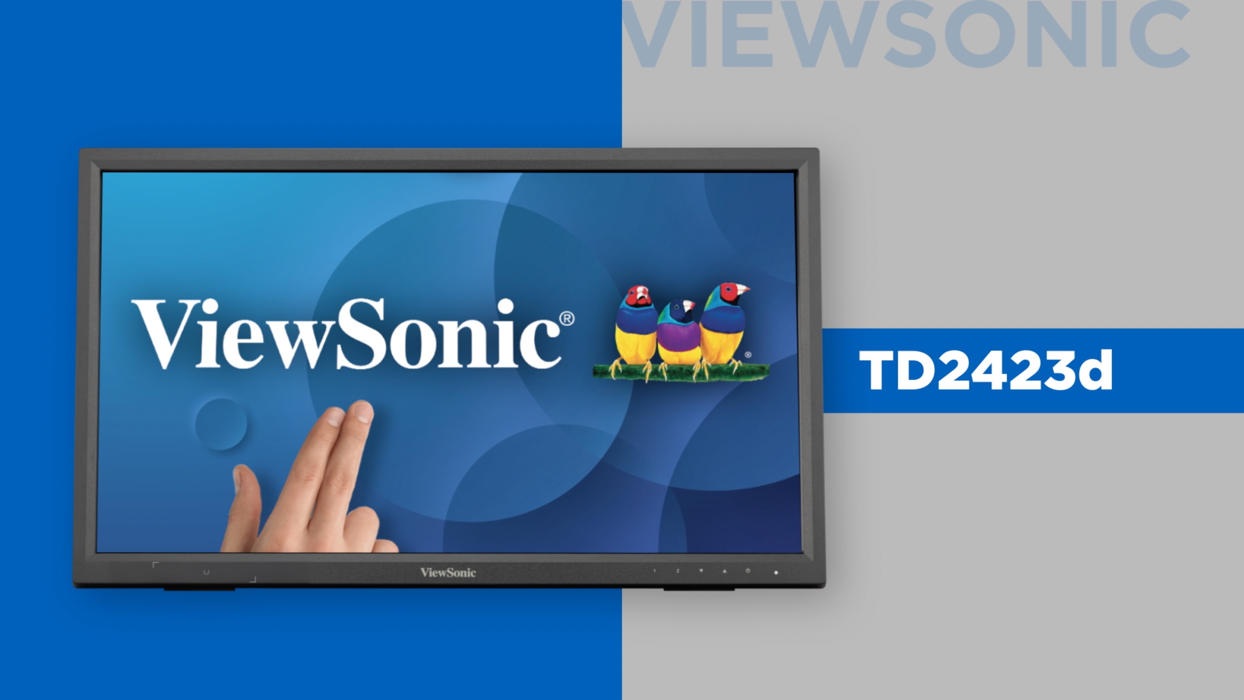 ViewSonic 1080p 10-Point Multi IR Touch Monitor TD2423d 24", HDMI, VGA ...