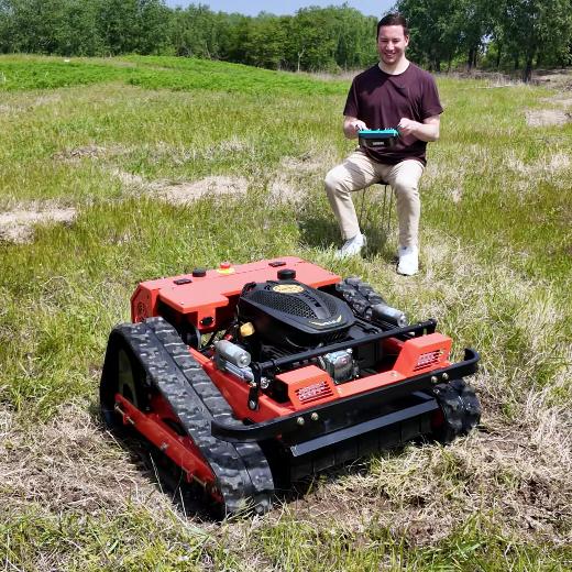 22in Robotic Lawn Mower Remote Controlled Tracked Robot Mower All ...
